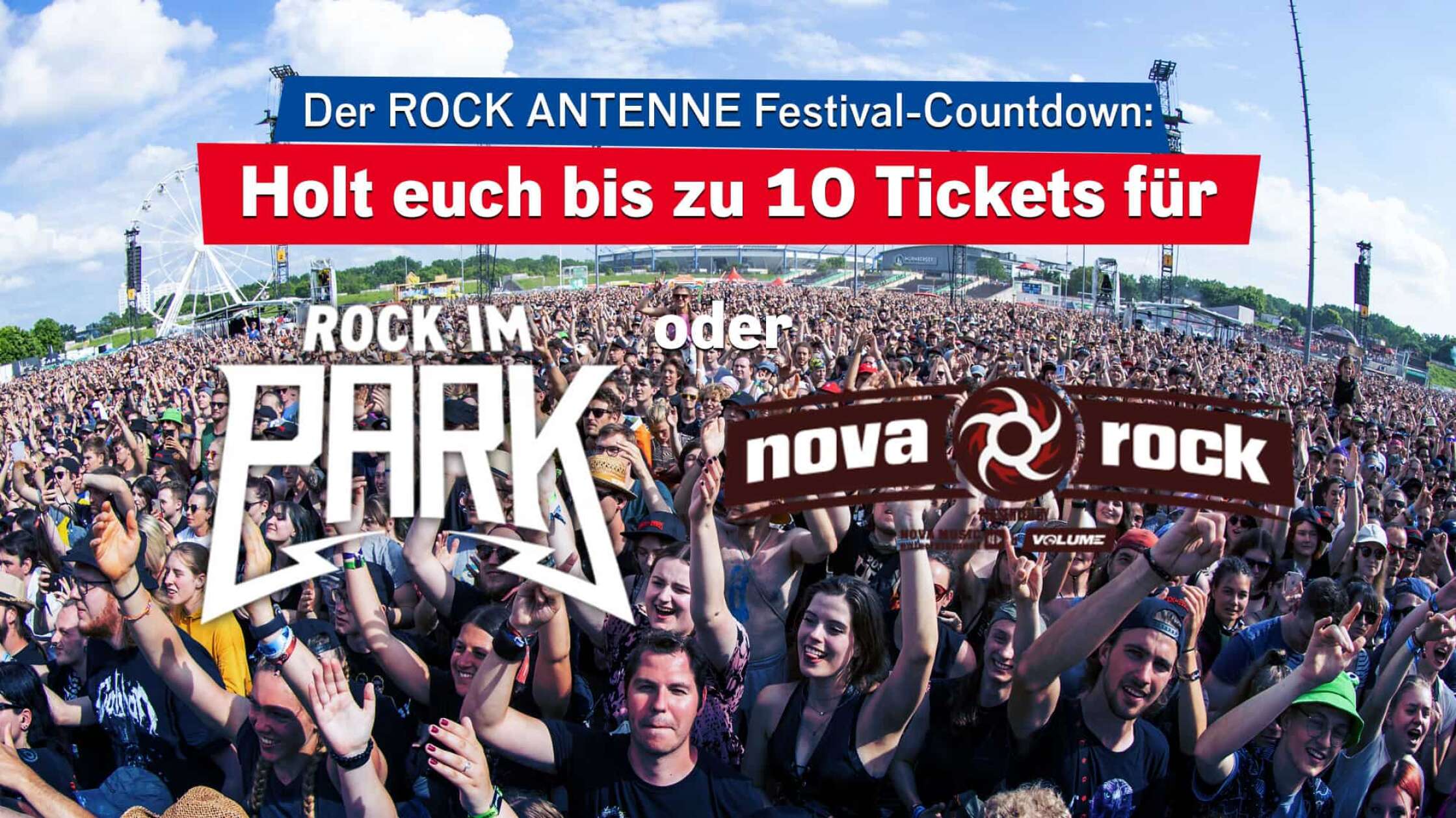 Jetzt Tickets für ROCK IM PARK oder NOVA ROCK 2025 gewinnen | ROCK ANTENNE