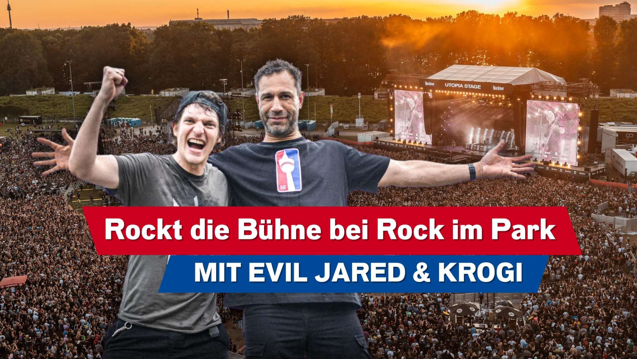 Rockt die Bühne bei Rock im Park mit Evil Jared und Krogi!